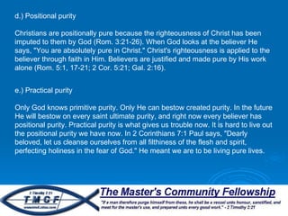 The laws of the kingdom part 7 - blessed are the pure in heart | PPT