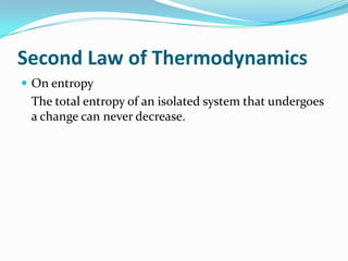 The laws of thermodynamics | PPTX