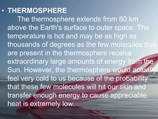 The layers of the Atmosphere | PPTX