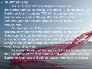 The layers of the Atmosphere | PPTX