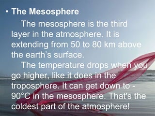 The layers of the Atmosphere | PPTX