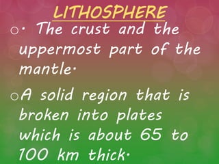 The layers of the earth | PPTX