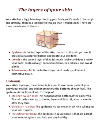 Layers Of The Epidermis