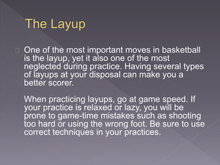 The Layup - A Fundamental Move in Basketball | PPTX