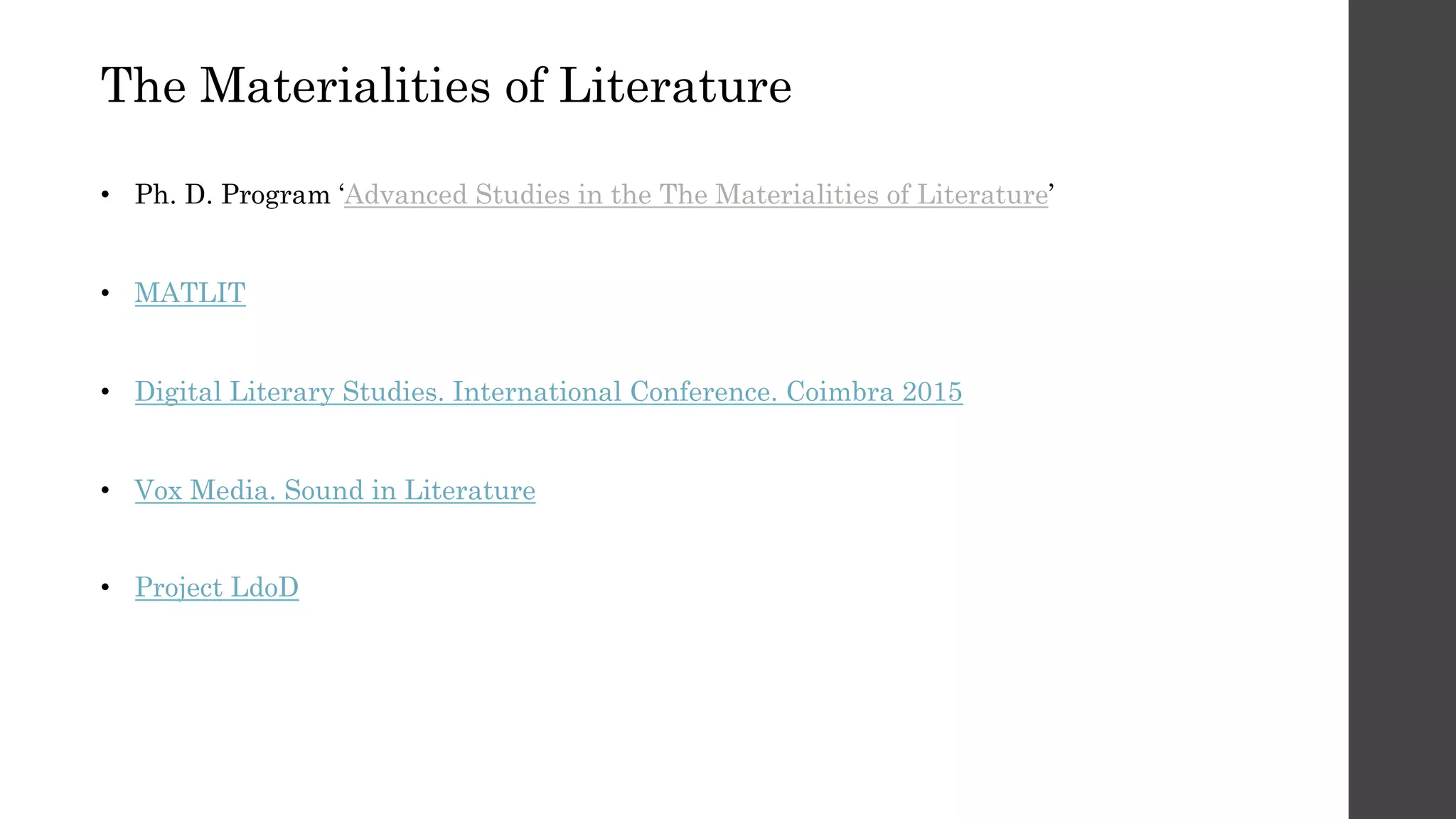 Silvestre- The LdoD project | PPT