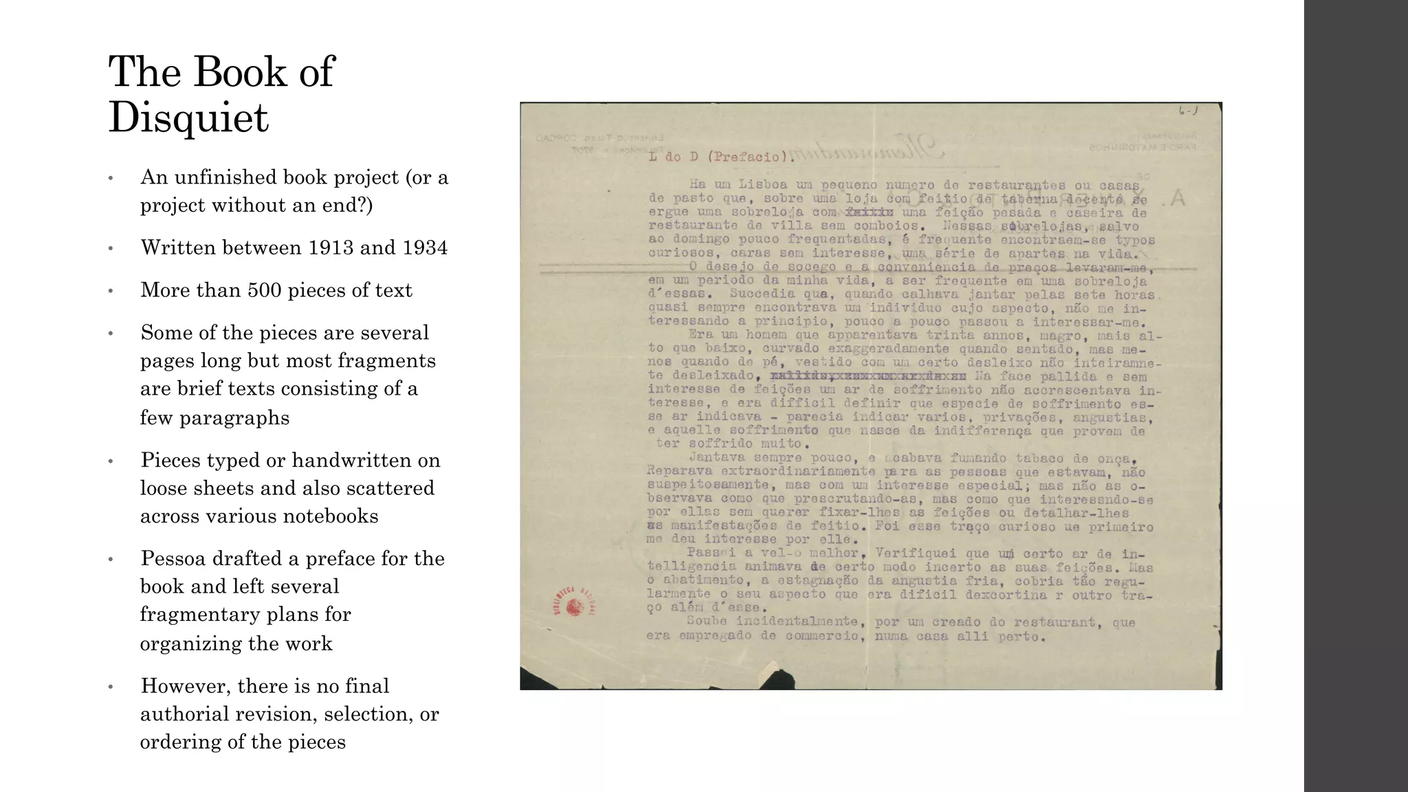 Silvestre- The LdoD project | PPT