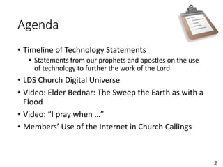 LDS Church Use of Technology | PPTX