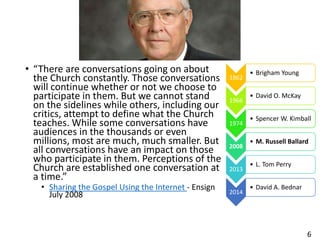 LDS Church Use of Technology | PPTX