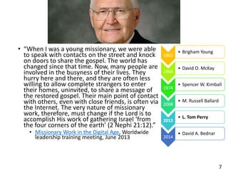 LDS Church Use of Technology | PPTX