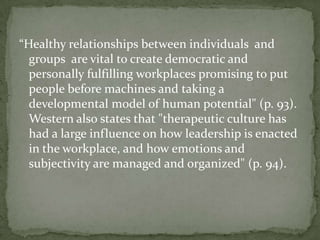 The Leader As Therapist Power Point | PPTX
