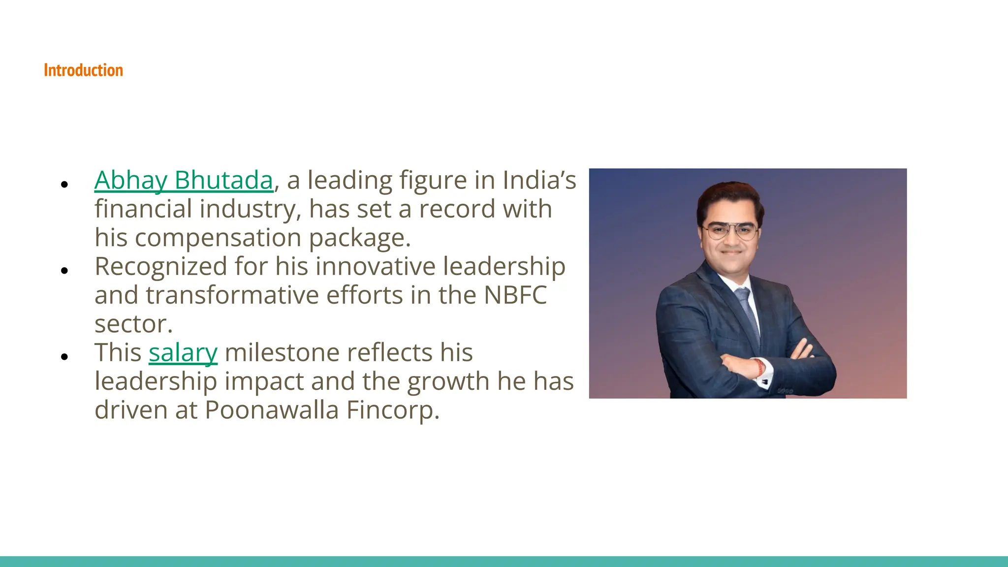 The Leadership Impact of Abhay Bhutada's Compensation | PPT