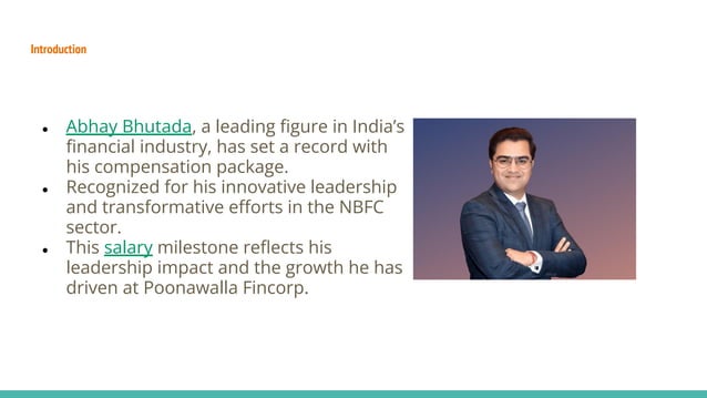 The Leadership Impact of Abhay Bhutada's Compensation | PPT