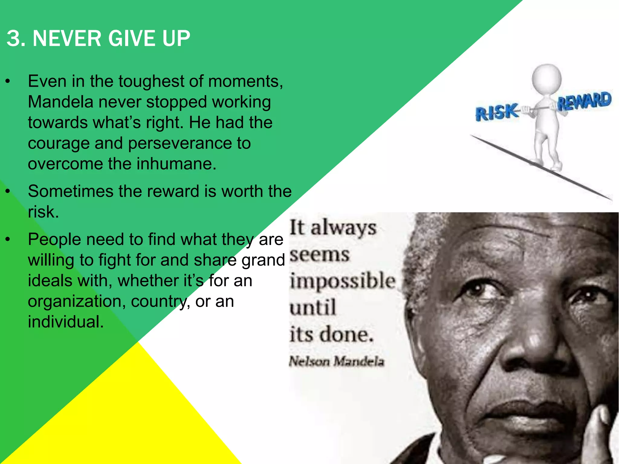 The leadership lessons of nelson mandela | PPT