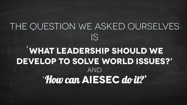 The Leadership Model of AIESEC | PDF | Education