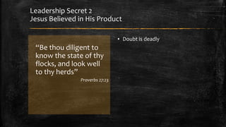 The Leadership Secrets of Jesus | PPTX