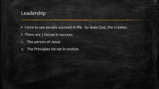 The Leadership Secrets of Jesus | PPTX