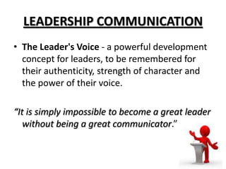 The leader's voice book review | PPTX