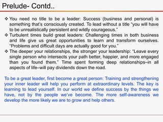 Summary- The Leader Who Had No Title | PDF