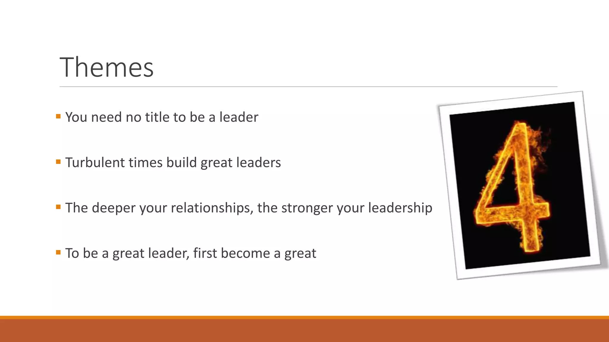 The leader who had no title book review | PPTX