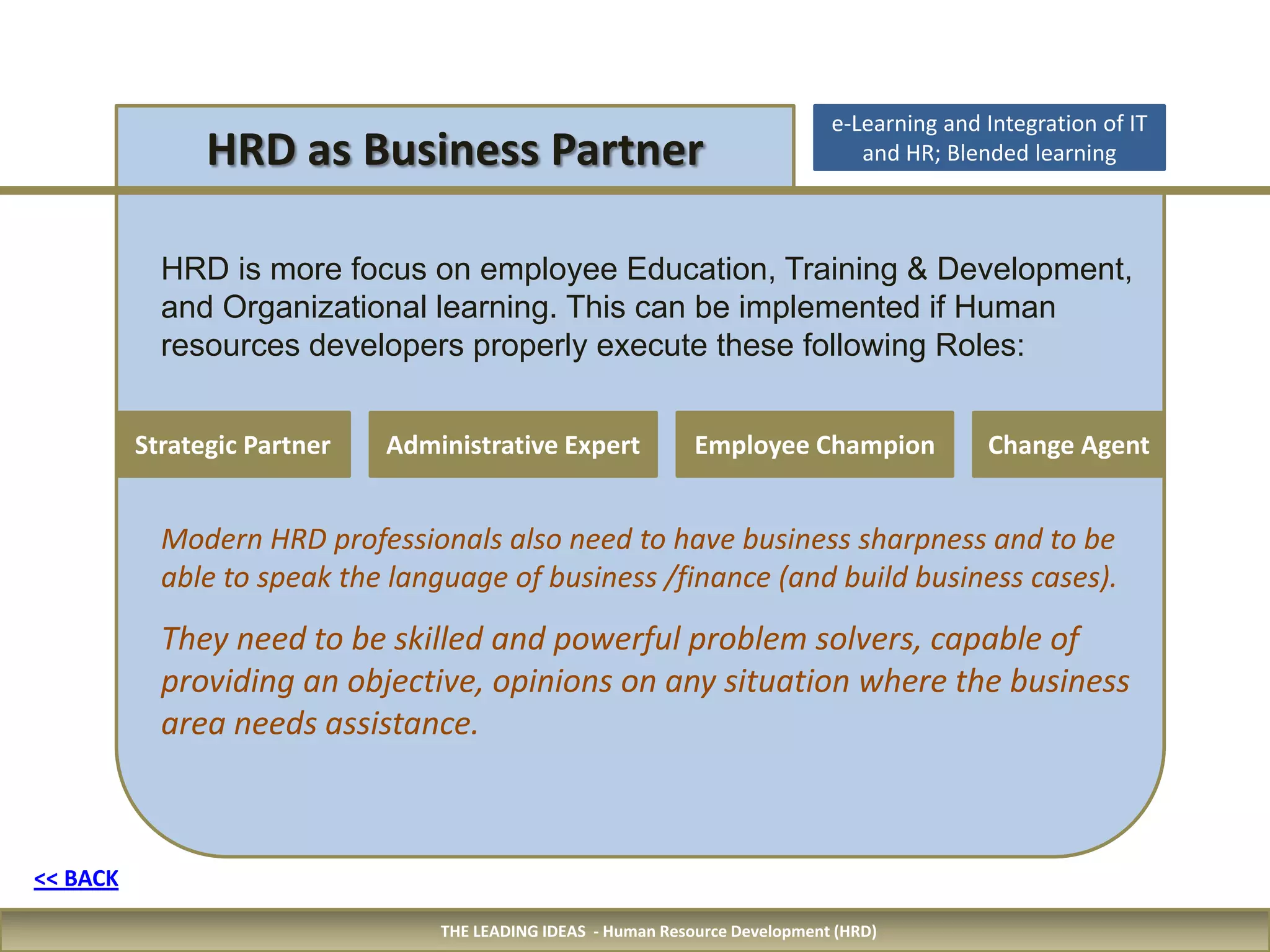 The leading ideas of HRD | PDF