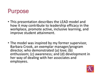 The LEAD Model | PDF