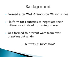 The League of Nations | PPTX