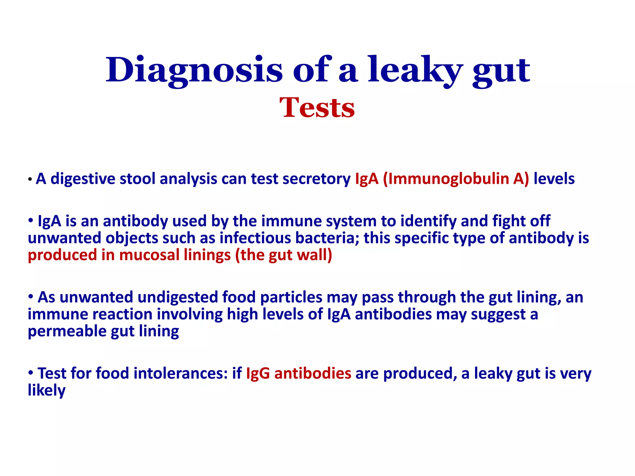 The leaky gut syndrome | PPTX