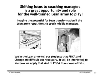 Who is the Lean Staff's Customer? | PDF | Business Operations | Business