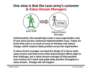Who is the Lean Staff's Customer? | PDF | Business Operations | Business
