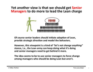 Who is the Lean Staff's Customer? | PDF | Business Operations | Business
