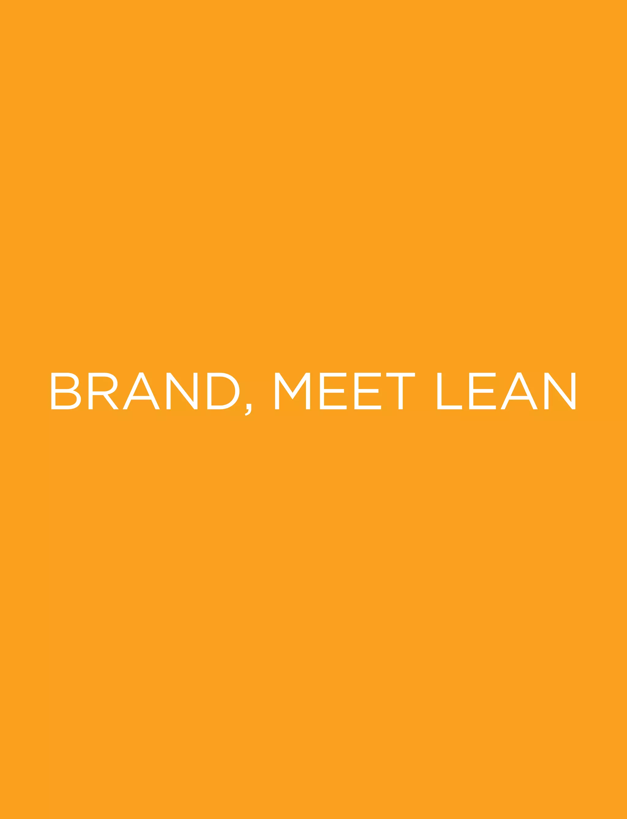 The lean brand in 999 words | PDF