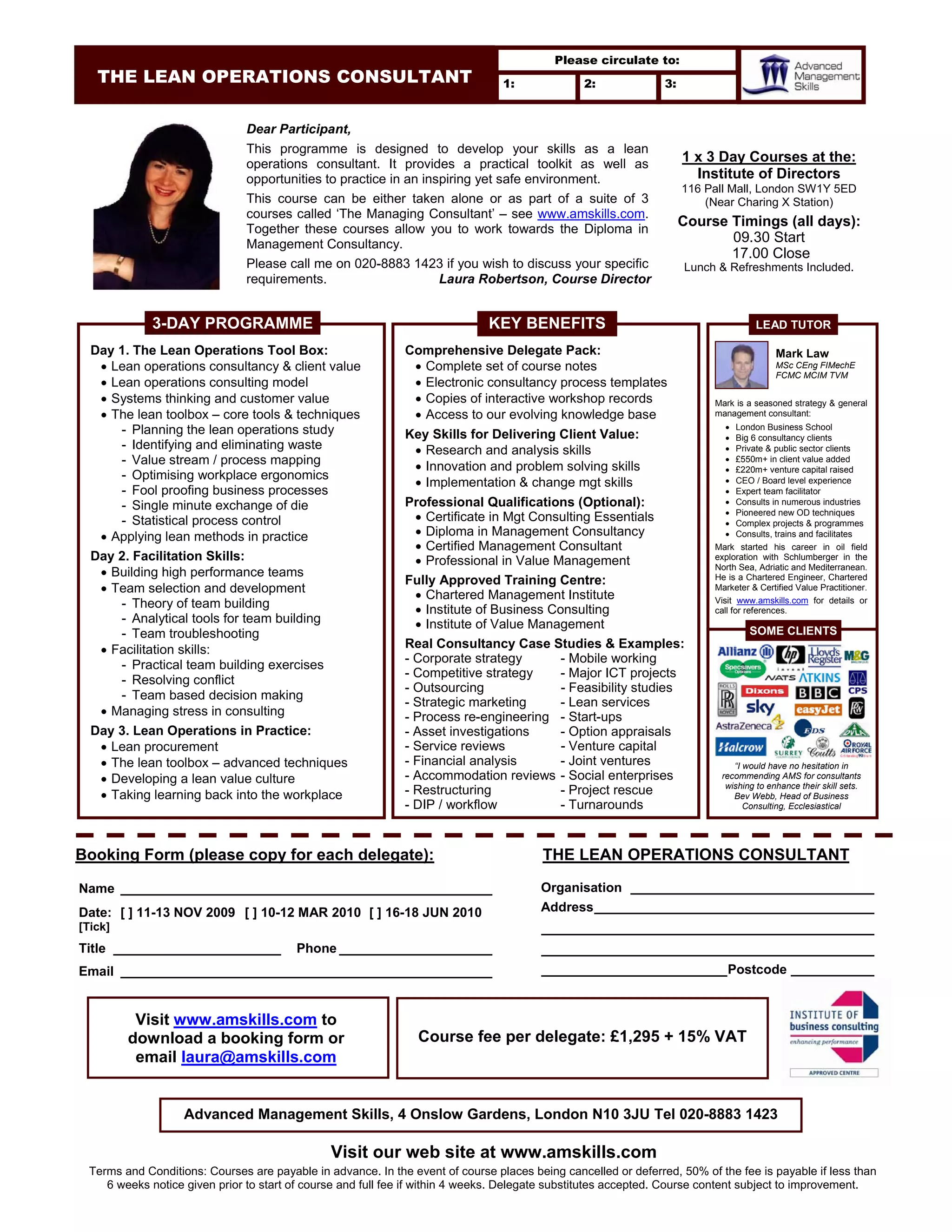 The Lean Operations Consultant | PDF