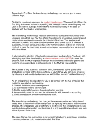 The lean paradigm | PDF | Startups | Business