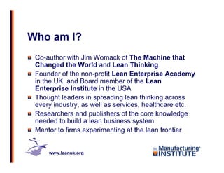 The Lean Strategic Challenge | PPT