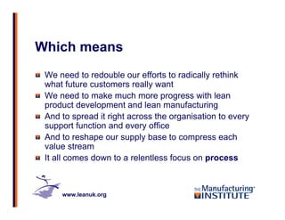 The Lean Strategic Challenge | PPT