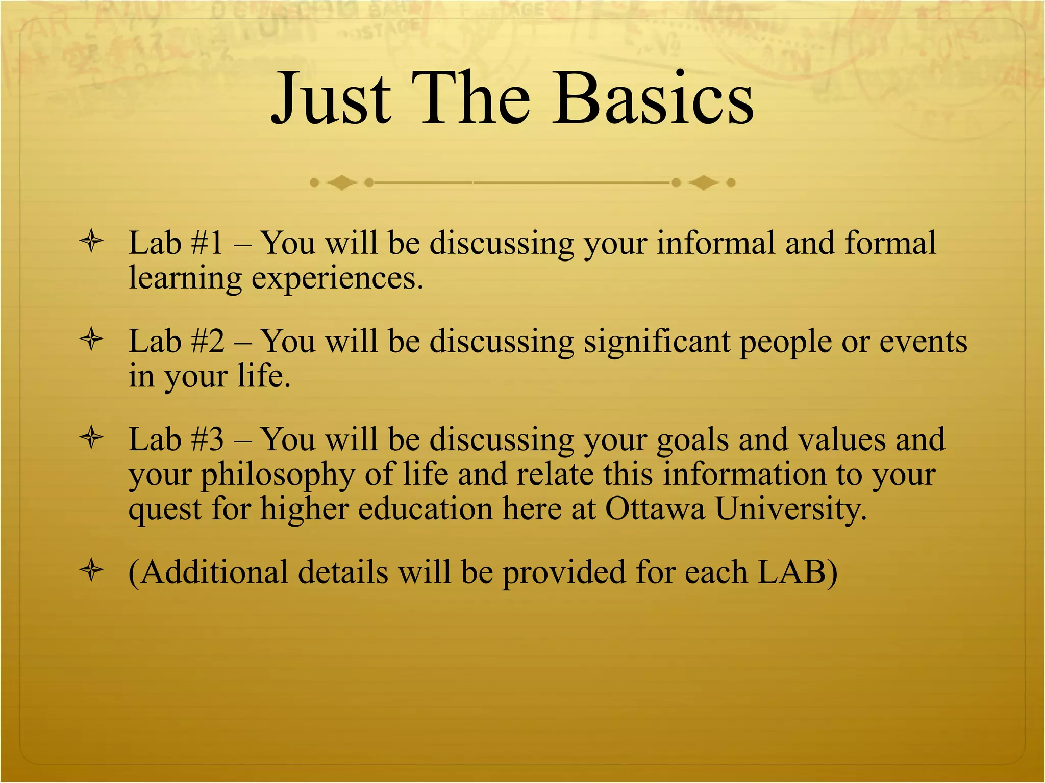 The Learning Autobiography | PPT