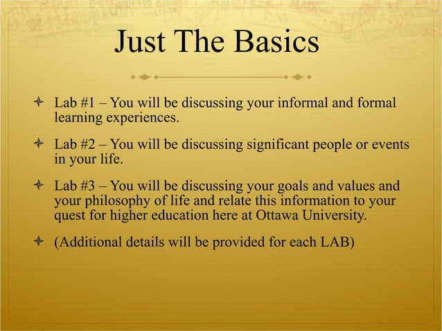 The Learning Autobiography | PPT | Education