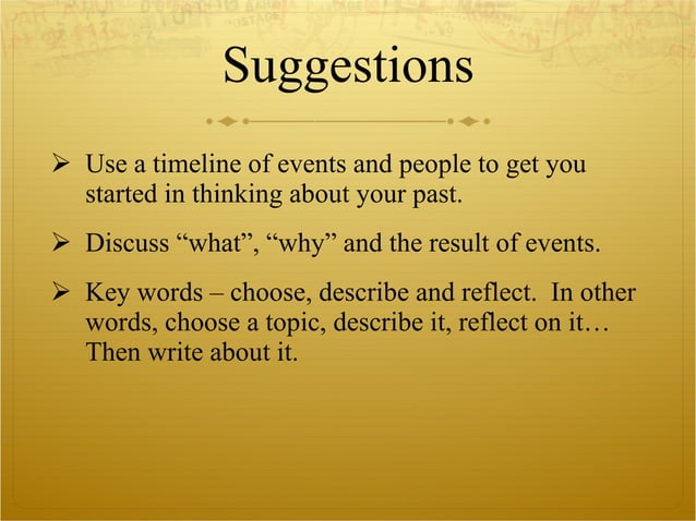 The Learning Autobiography | PPT | Education