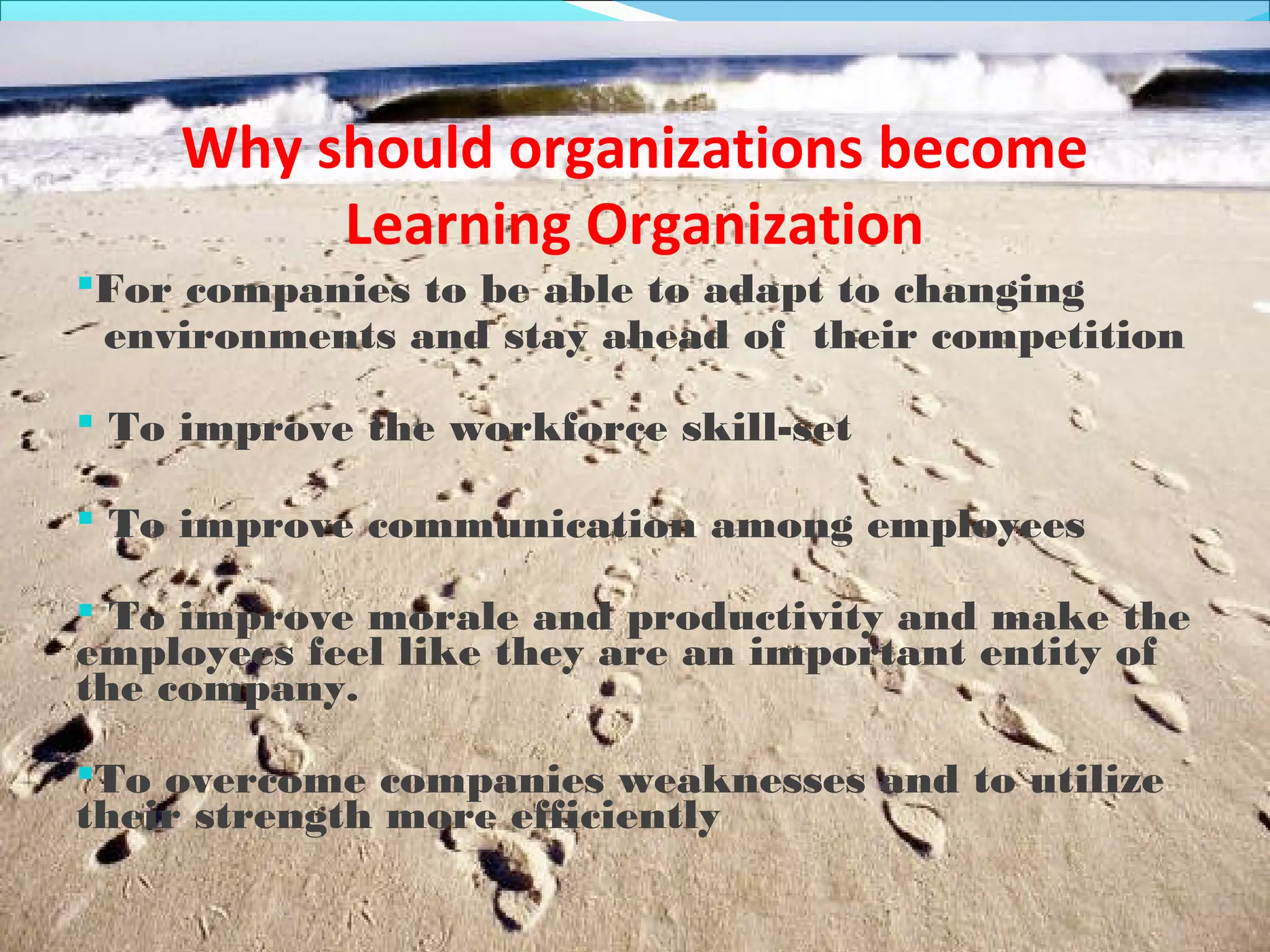 The learning organization presentation | PPT