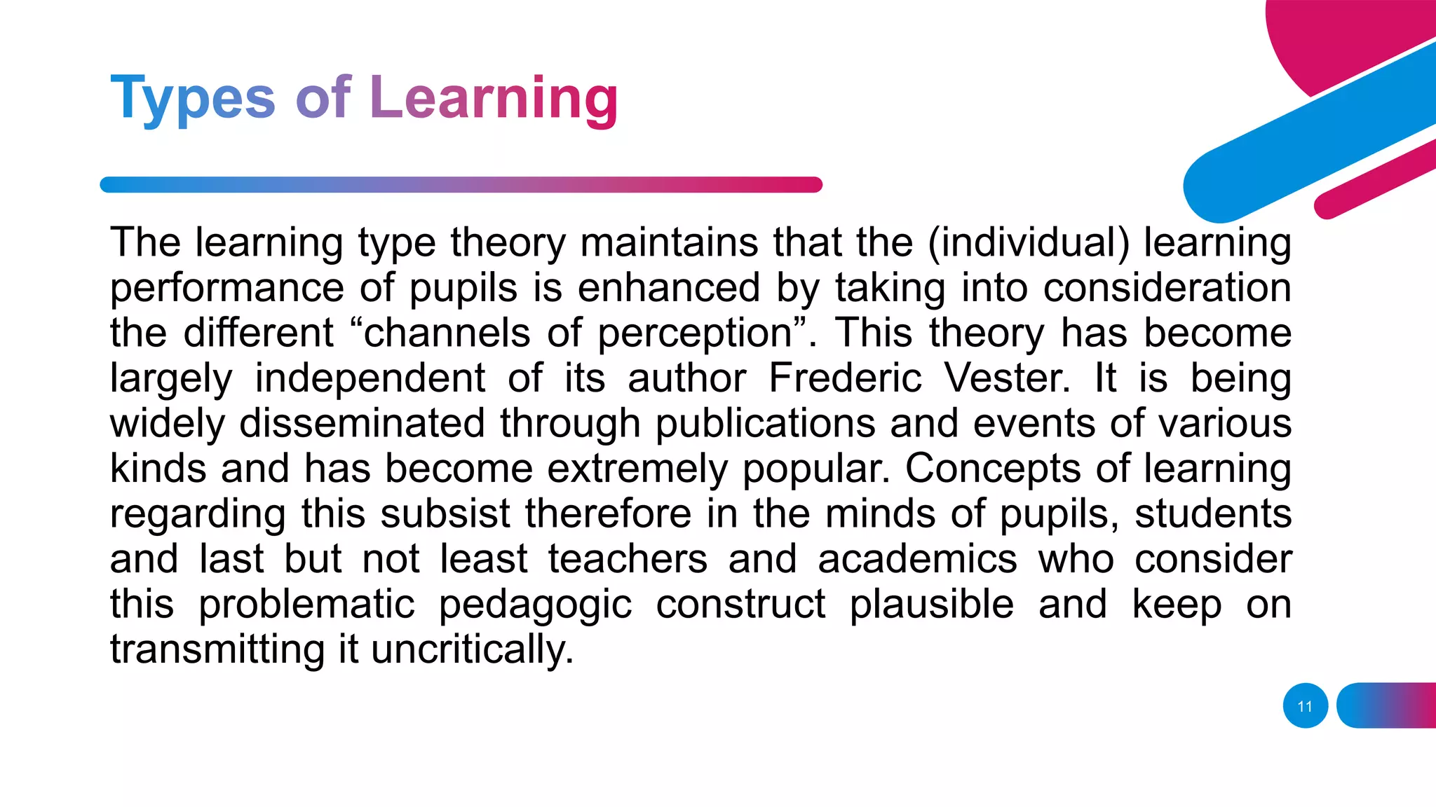 The learning process | PPTX