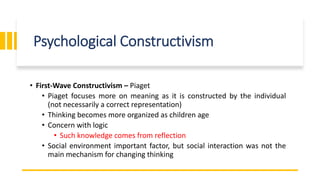 The learning sciences and constructivism | PPT