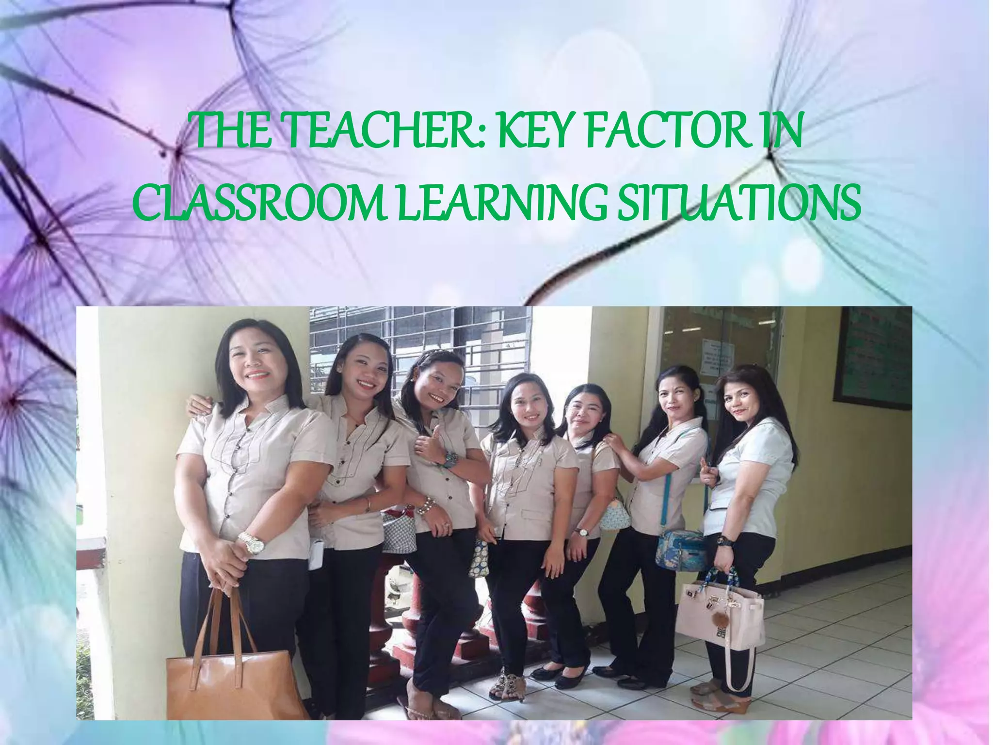 THE LEARNING SITUATIONS | PPTX