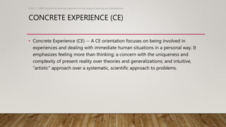 The learning style inventory | PPTX