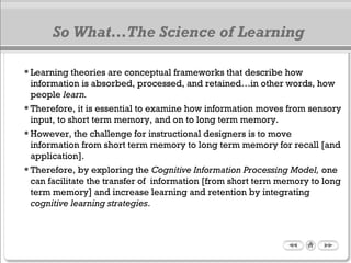 The learning styles revelation - research from cognitive science | PPT