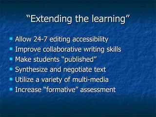 Learning With Wikis | PPT