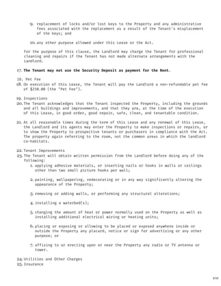Residential Lease Agreement – Critical Exhibit in Property Rights ...