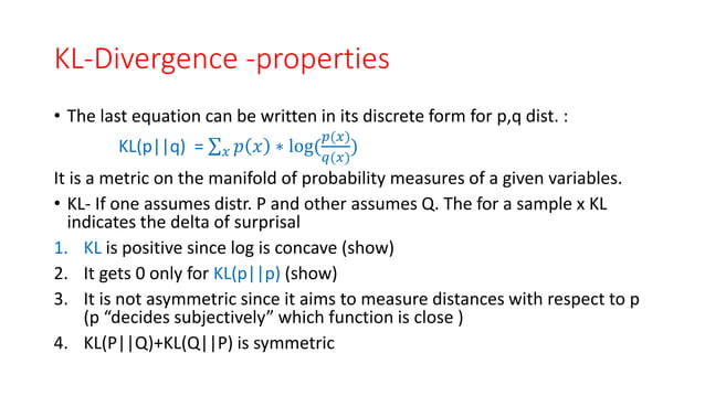 Foundation of KL Divergence | PPT