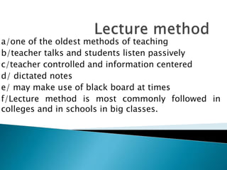 The lecture method | PPT
