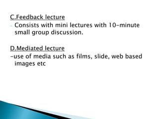 The lecture method | PPT