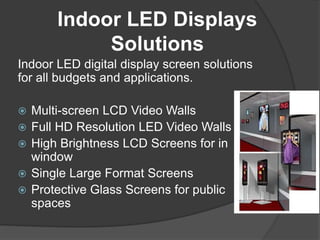 Indoor & Outdoor LED Display Screen Solution- The LED Studio | PPTX